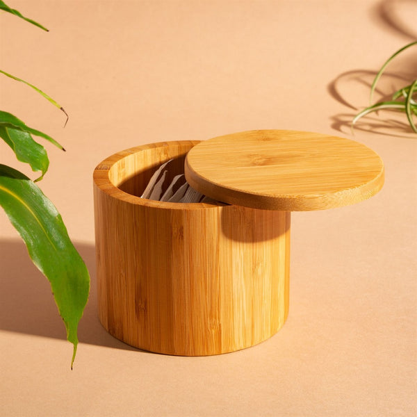 Bamboo salt jar