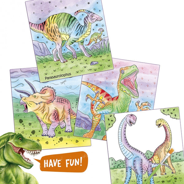 Dino world magic watercolour book