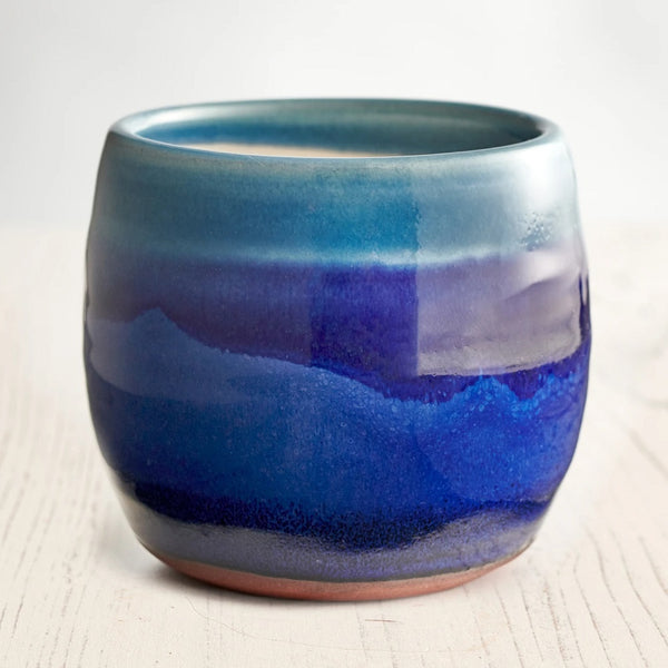 Rupert blamire whisky tumbler in deep sea blue